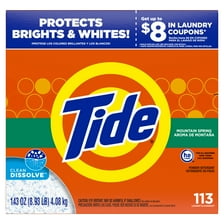 Tide Mountain Spring HE Turbo Powder Laundry Detergent, 95 Oz - 68 ...
