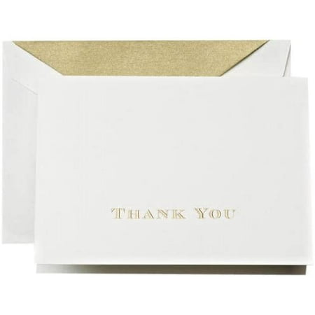 Crane & Co. Gold Hand Engraved Thank You Notes (CT1308) | Walmart Canada