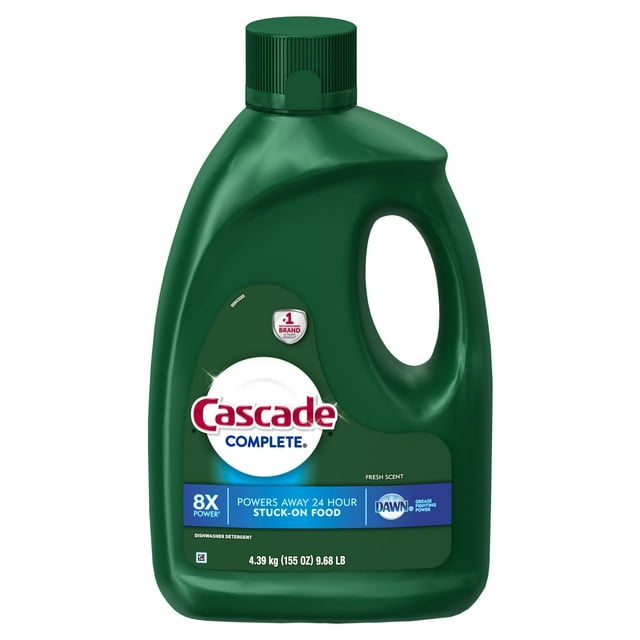 Cascade Complete Gel Dishwasher Detergent Fresh Scent 155 oz. - Walmart.com