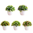 Artificial Pineapple Heart Flower Pot Plastic Camellia Decor for Home ...