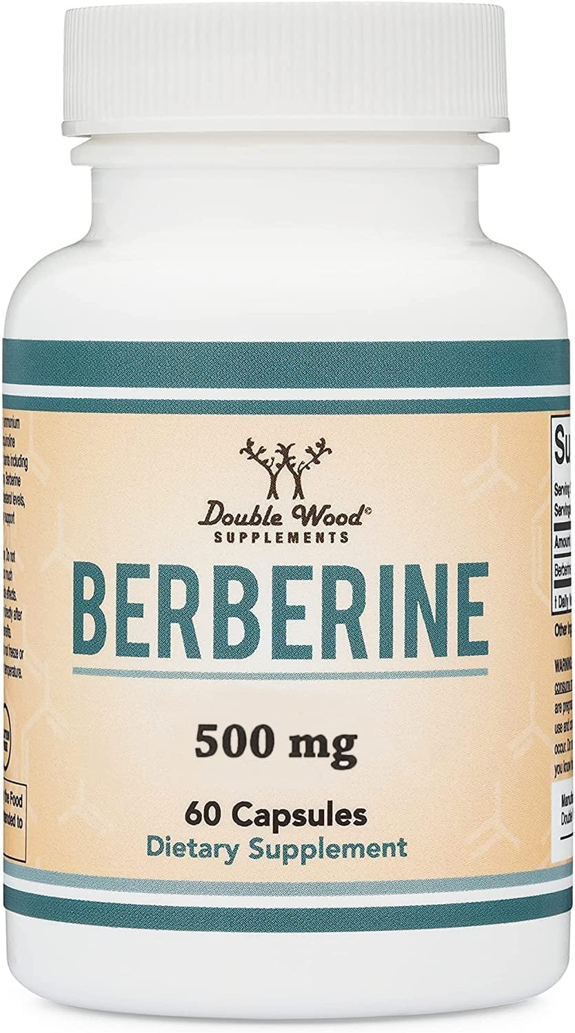 Berberine - 60 x 500 mg capsules - Cardiovascular and Blood Glucose ...