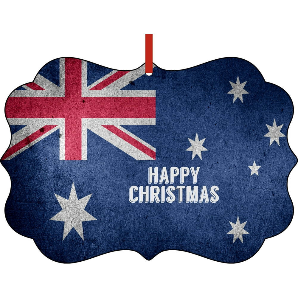Flag Australia - Australian - Happy Christmas Ornament Christmas DÃ©cor ...