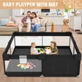 Babyeap Baby Playpen With Mat,50"x50"Play Pen for Babies and Toddlers ...