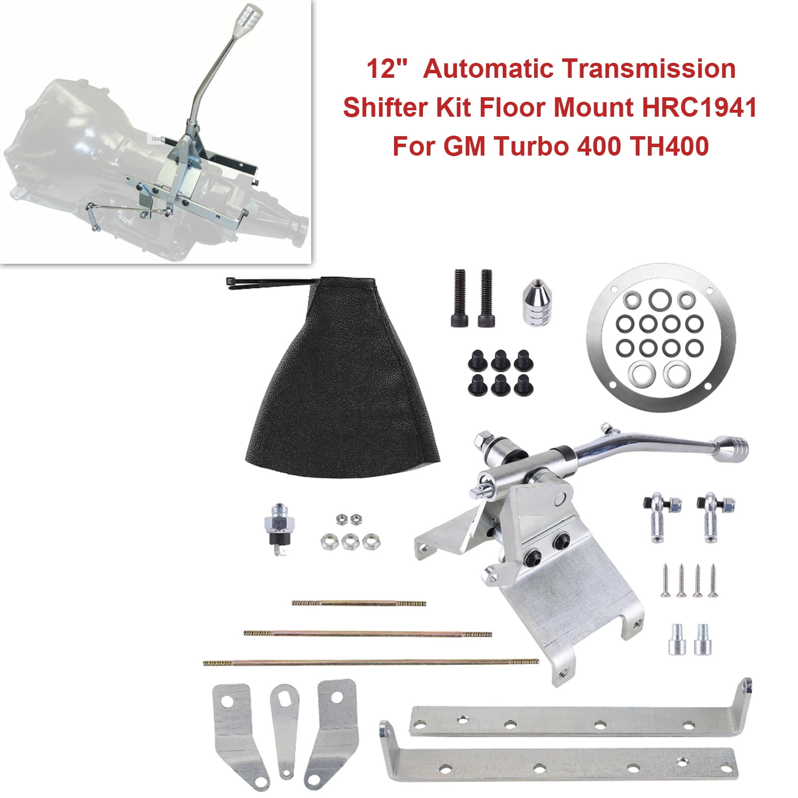 12" Automatic Transmission Shifter Floor Mount HRC1941 For GM Turbo 400 ...