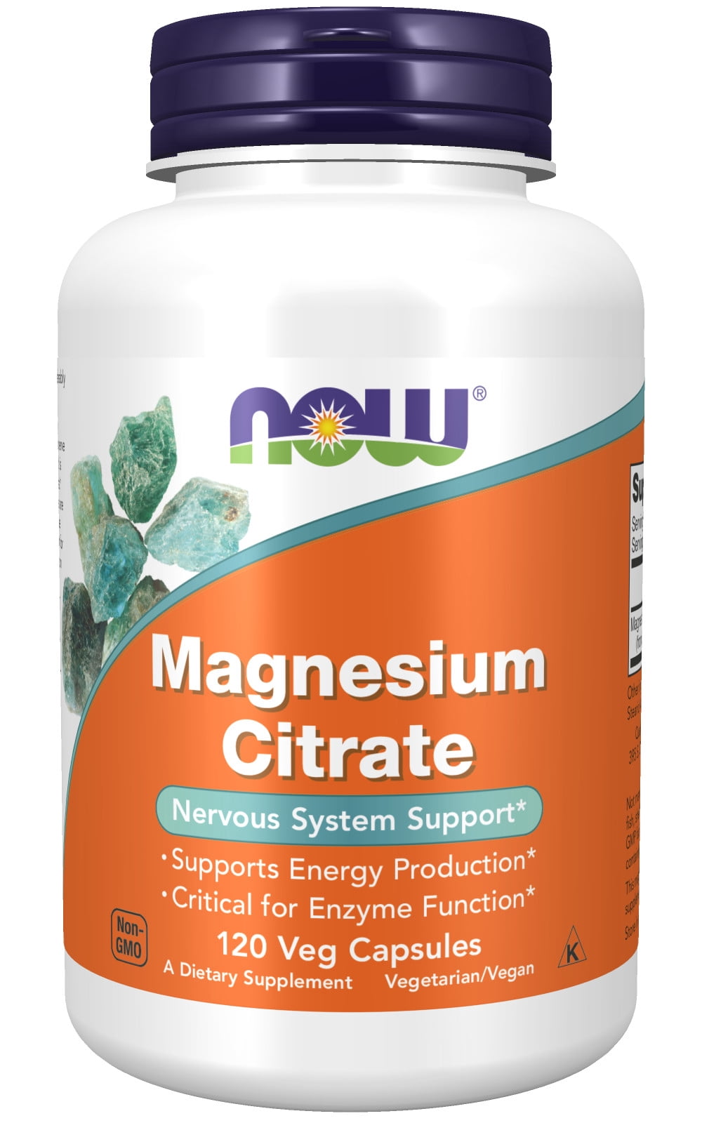 NOW Supplements Magnesium Citrate Enzyme Function Nervous System NOW Supplements Magnesium Citrate Enzyme Function Nervous System