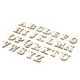Himition Set of 26 Wooden Letter Prop Wood Craft Letter A-Z Self-paste ...