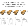 4 Pack 24 Inch Window Flower Boxes Planters with Adjustable Brackets ...