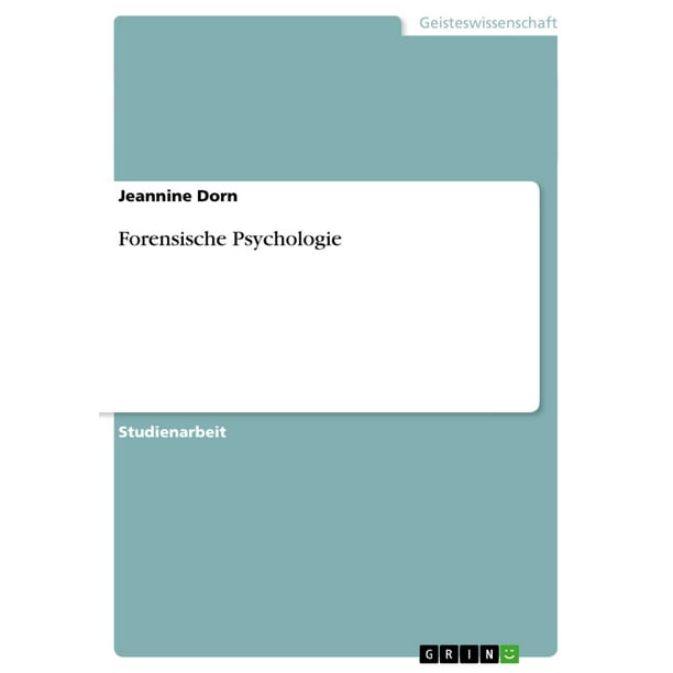 Forensische Psychologie Ebook