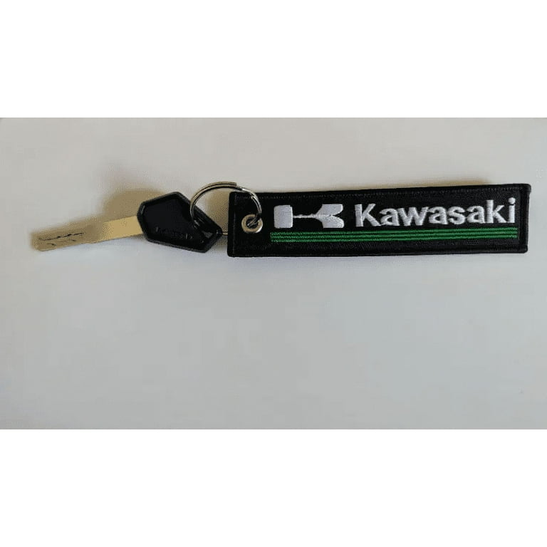 2-Piece Set Kawasaki Keychain Double Sided for Motorcycles 2-Piece Set Kawasaki Keychain Double Sided for Motorcycles