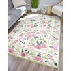 Rugs America Hanna VA30C Gardenia Pink Ivory Floral Transitional White ...