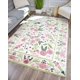 Rugs America Hanna VA30C Gardenia Pink Ivory Floral Transitional White ...