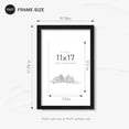 11x17 Black Wood Frame Set for Wall Art and Posters - Walmart.com