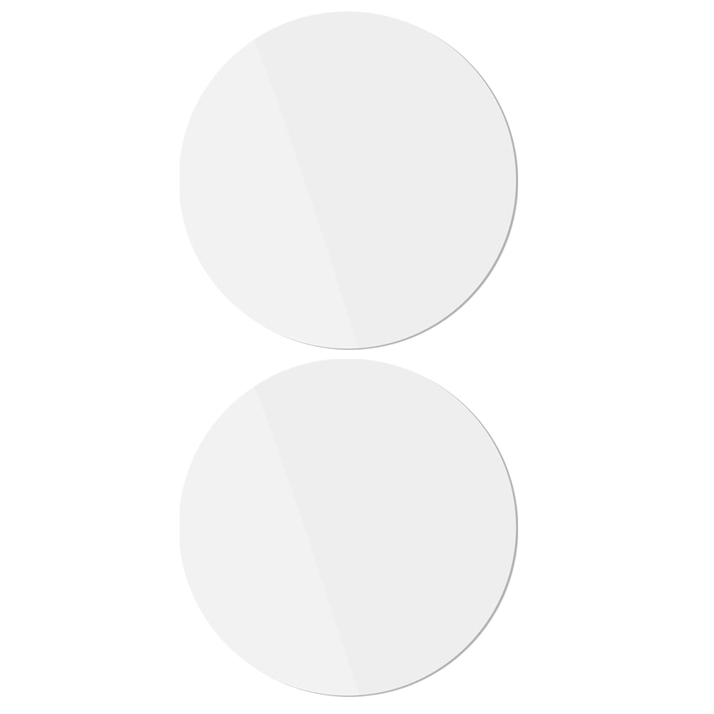 Click here for Miangastore Circular Mirror Silver Acrylic 2pcs 7.... prices