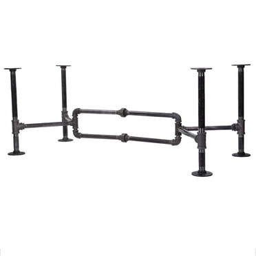 Pipe Decor Industrial Dining Steel Pipe Kitchen Table Kit, Bridge ...