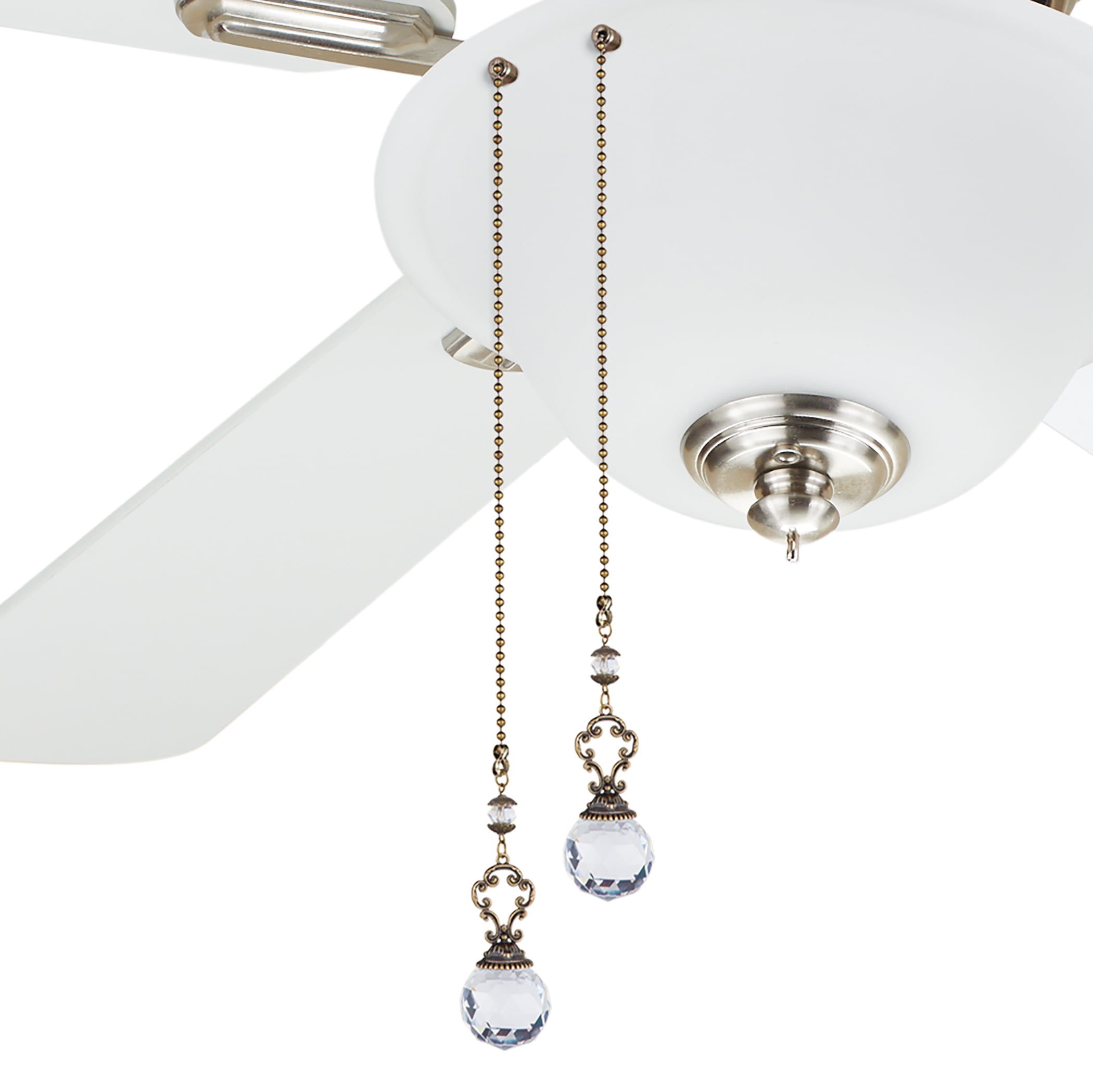 Collections Etc S/2 Jeweled Fan Pulls - Walmart.com
