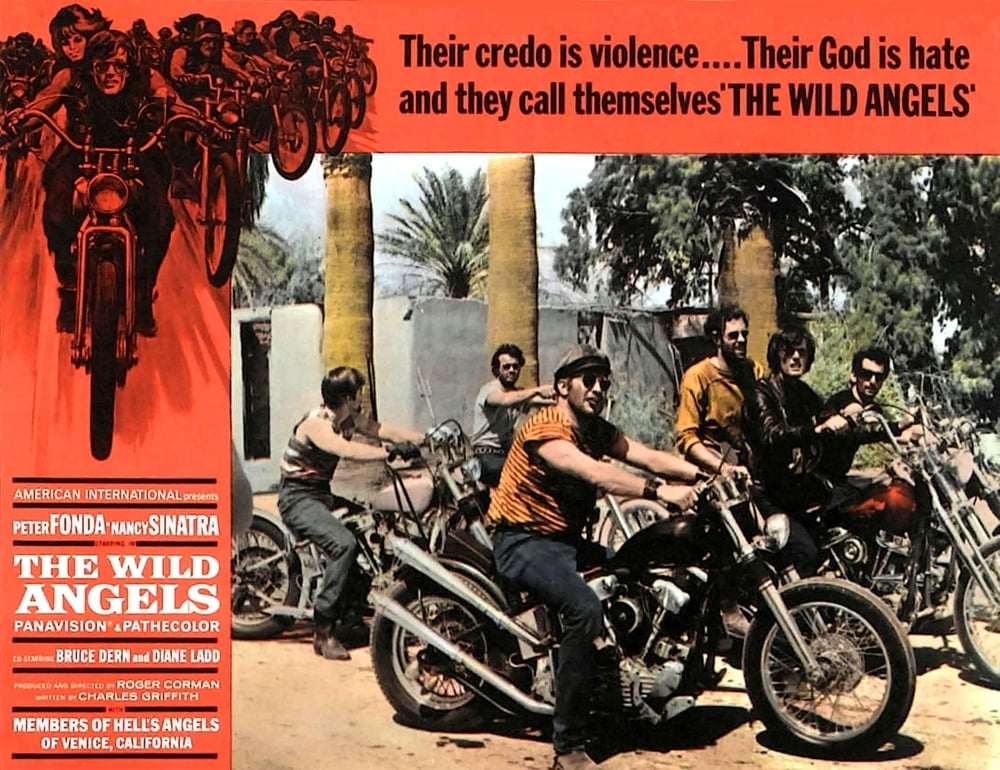 The Wild Angels Peter Fonda (Second From Right) 1966. Movie Poster ...
