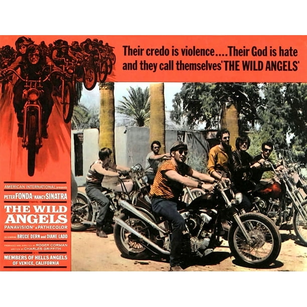 The Wild Angels Peter Fonda (Second From Right) 1966. Movie Poster ...