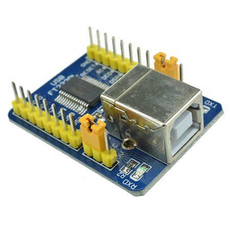 FT232 Type B Female USB to TTL Serial Port Converter Module USB to TTL ...