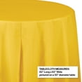 Party Central Round Disposable Party Table Covers - 82" - Yellow - Club ...