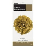 Unique Industries Gold Birthday 16" Asymmetrical Shaped Tissue Paper ...