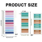 1600Pcs Sticky Tabs, 8 Pack Transparent Indexes Tabs, Book Annotations ...