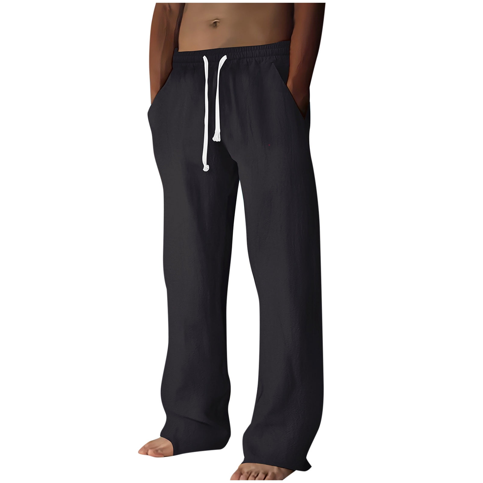 Click here for Uamvsh Cotton Linen Pants For Men Casual Wide Leg... prices