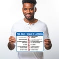Pool Rules Sign Bilingual, Spanish English, - Walmart.com