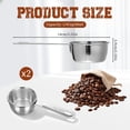 2 Pcs 1/4 Cup Stainless Steel Measuring Cup, 60ml, 2oz Metal Cups ...