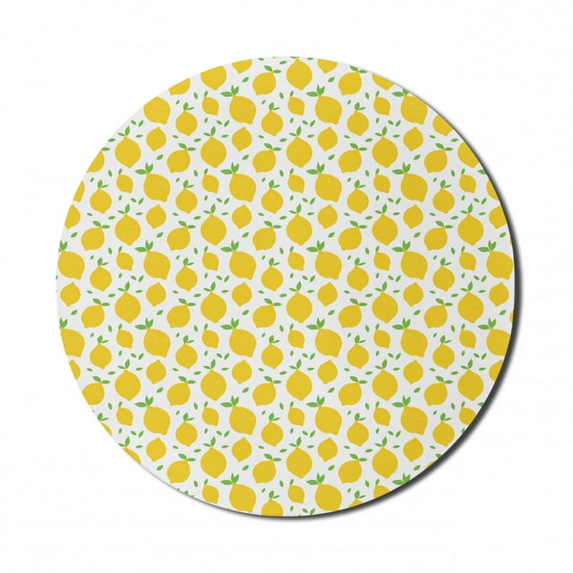 Lemons Mouse Pad for Computers, Continuous Modern Summer Themed Tasty ...