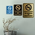Signs ByLITA Portrait Round No Smoking Or Open Flames Door or Wall Sign ...