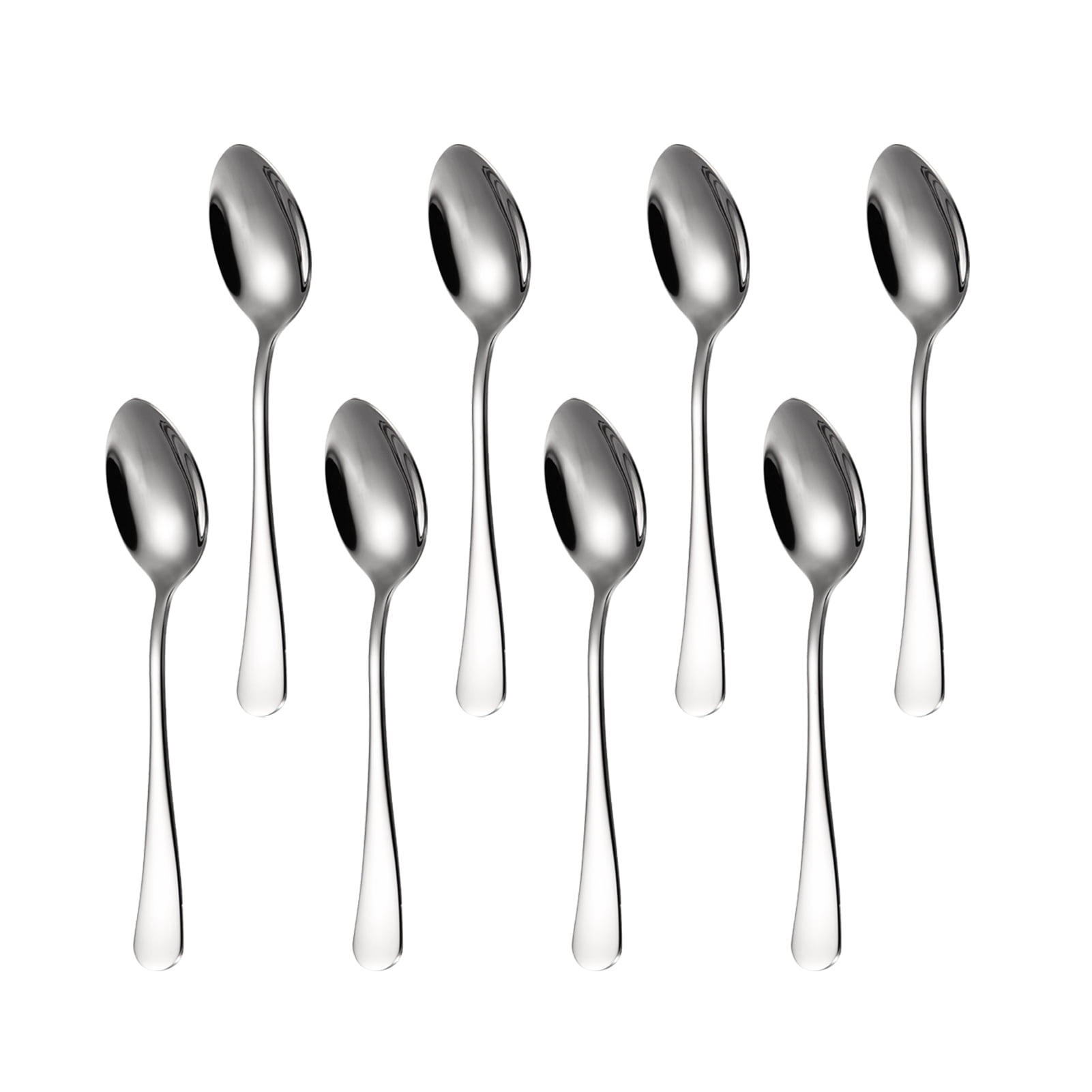 Sangdo Dinner Spoons Set 8-Piece Stainless Steel Tea Spoons Flatware ...