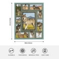 Wolf Flannel Blanket – Ultra Soft Warm Throw with Majestic Wolf Collage ...