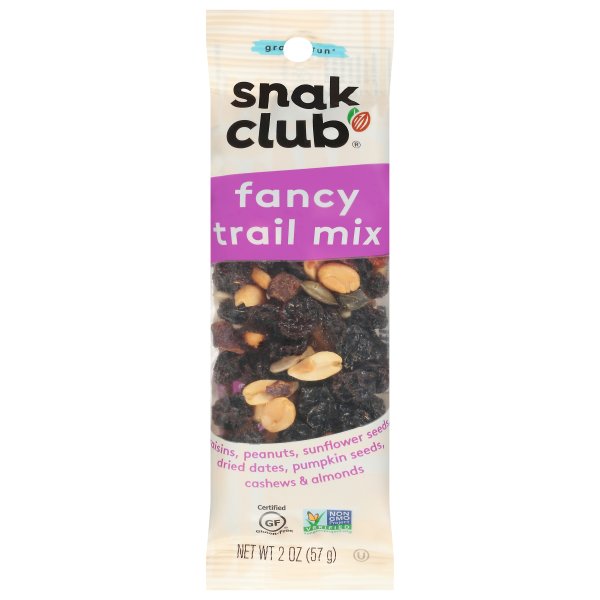 Snak Club Tube Fancy Trail Mix 2 Oz Each ( 12 In A Pack ) - Walmart.com
