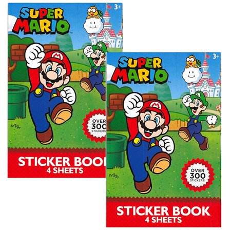 Nintendo Super Mario Stickers Party Favor Packs ~ Over 600 Stickers ...