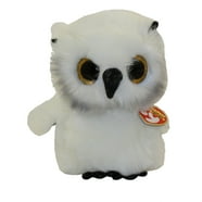 Ty Swoops the Brown & White Barn Snow Owl Beanie Boos Stuffed Plush Toy ...