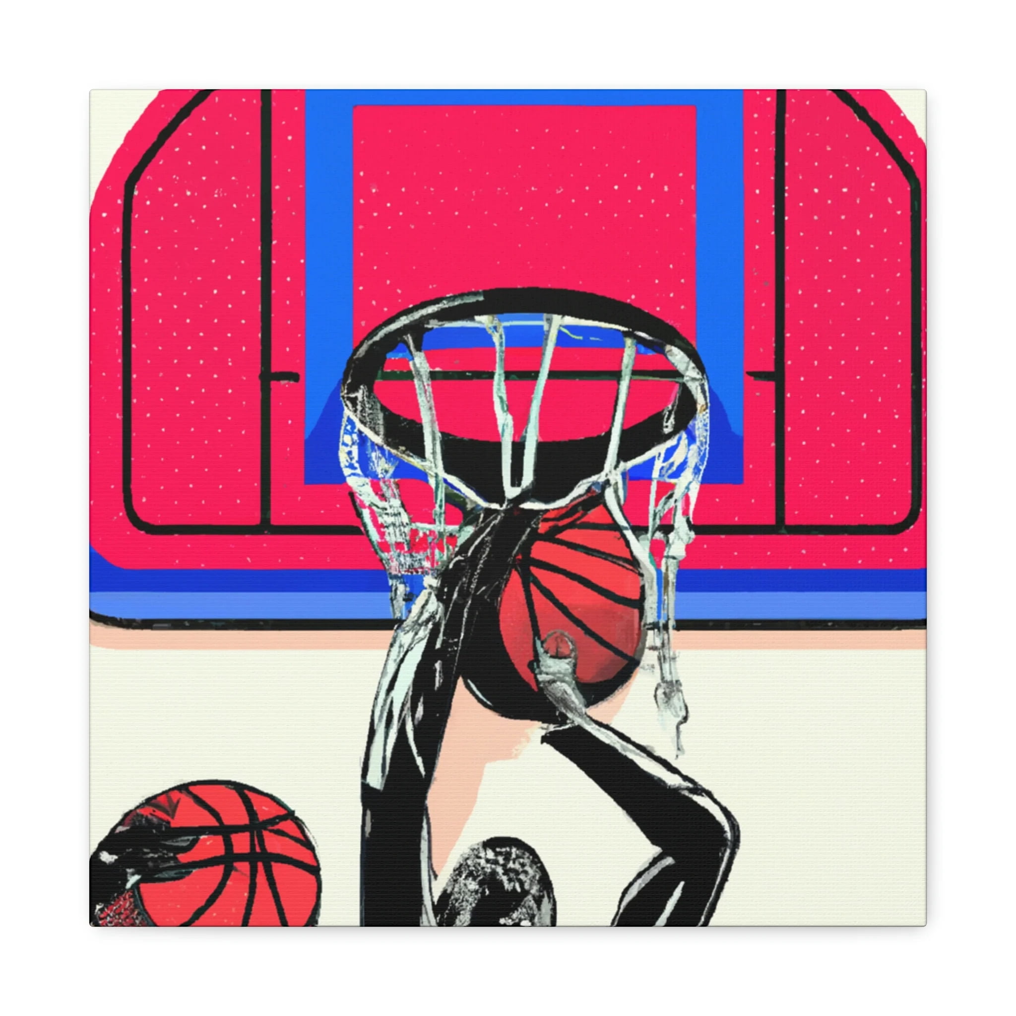 Basketball Pop Art Joy - Canvas - Walmart.com