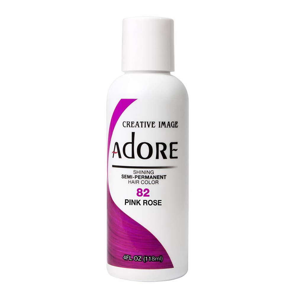 Adore Semi-Permanent Hair Color, #082 Pink Rose, 4 oz - Walmart.com