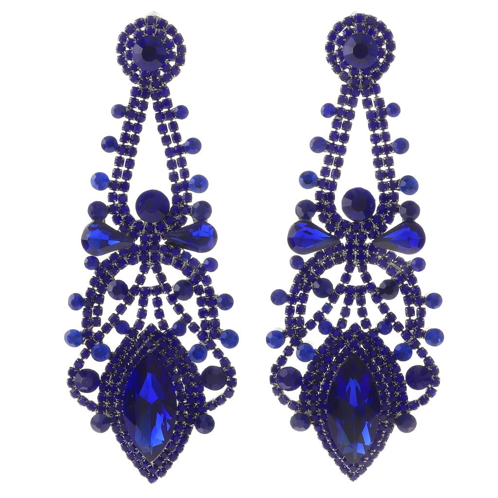 Large Chandelier Rhinestone Earring - Walmart.com
