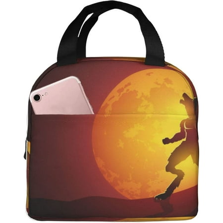 EZDNAGP Reusable Lunch Bag Insulated Meal Tote Box Thermal Cooler ...