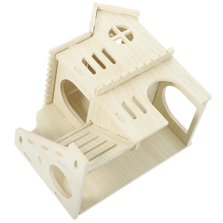 Guinea Pig Hideout Wood Guinea Pig Hideout Castle - Wooden Detachable ...