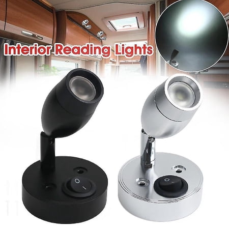 Led Spot Reading Light Dc12v 6000k Warm White Rv Bedside Boat Lamp Wall ...