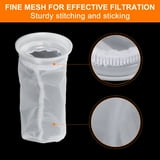Uxcell IBC Lid Filter 210mm Long Washable Nylon Fine Mesh Filter for ...