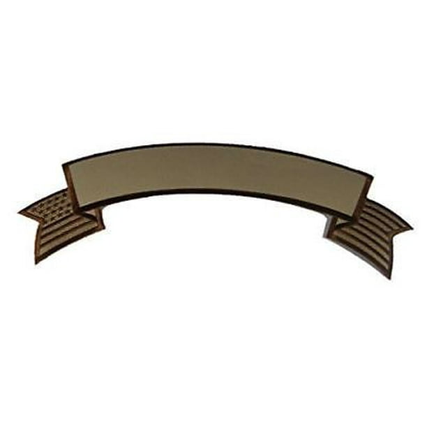 LARGE BLANK TOP ROCKER DESERT TAN PATCH CUSTOMIZE DIY VETERAN BIKER ...
