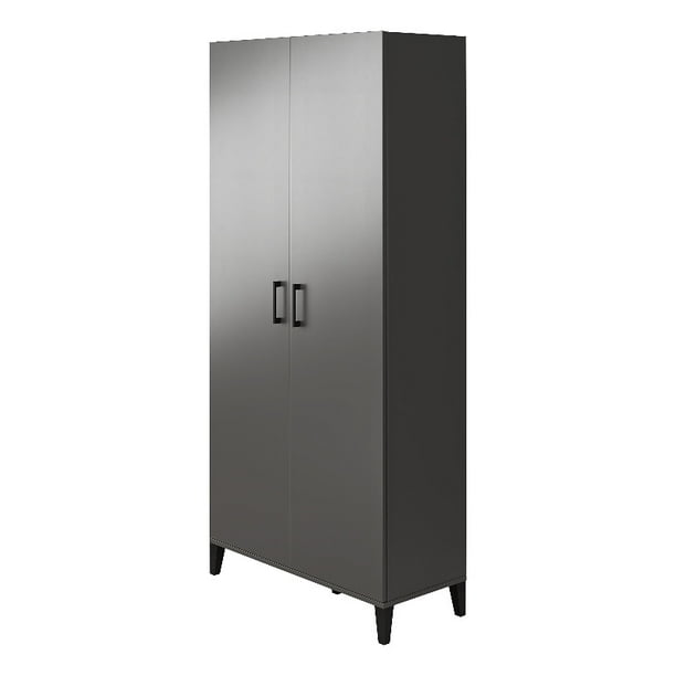 Systembuild Evolution Flex Tall Storage Cabinet in Graphite - Walmart.com