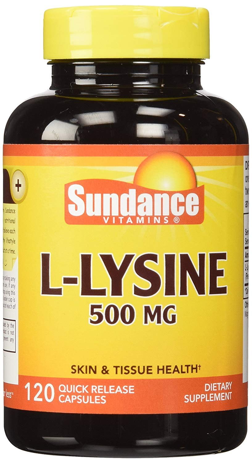 Sundance Vitamins L-Lysine Tablets, 500 mg, 120 Count - Walmart.com