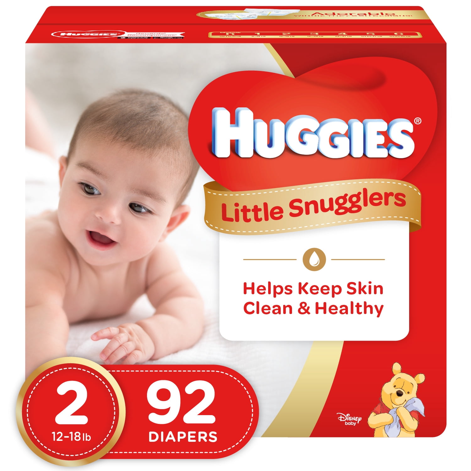 HUGGIES Little Snugglers Diapers Size 2 92 Count Walmart HUGGIES Little Snugglers Diapers Size 2 92 Count Walmart