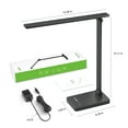 Lepro LED Dimmable Desk Lamp, 96 LEDs, 15W, 550 Lumens, Eye-Care Soft ...