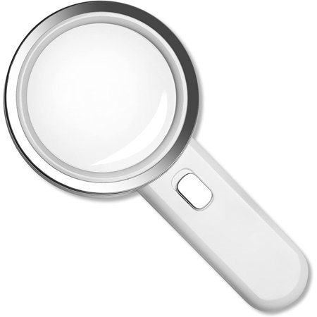 SHTUUYINGG 5X High Power Illuminated Magnifying Magnifier, Large 90mm ...