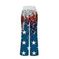Qcmgmg 4th Of July Pants Stars Striped Lounge Pants Independence Day