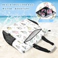 Beach Tote Bag with Waterproof Wet Pocket & Detachable Pouch for Pool ...